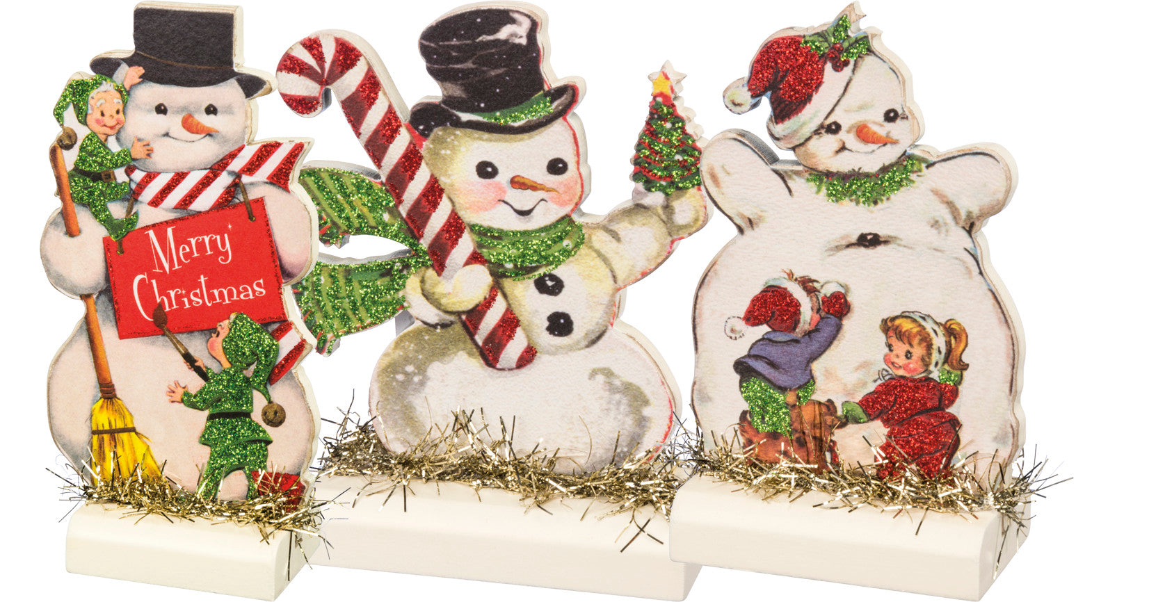 Snowmen Tabletop Decor | Candy Cane Christmas Company