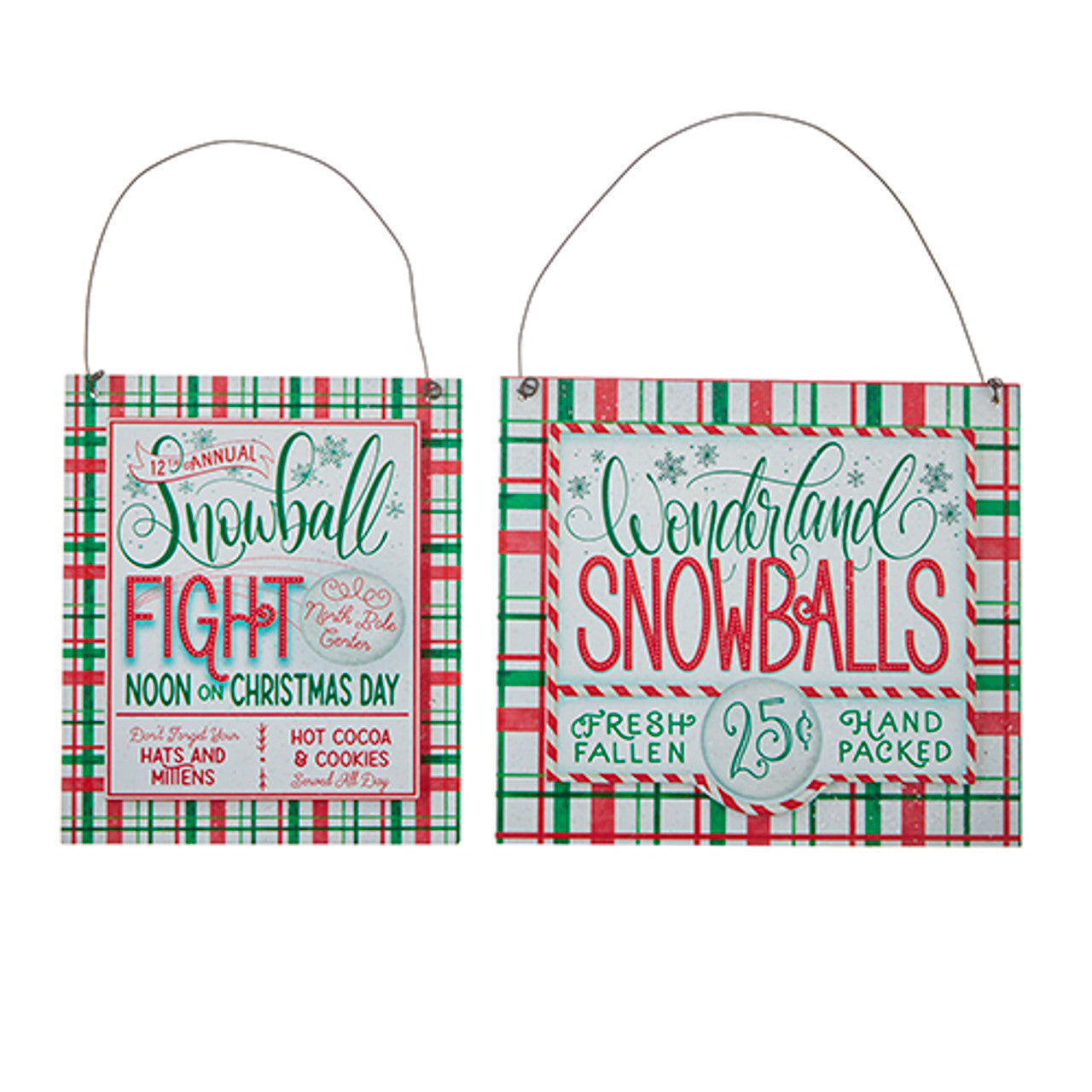 Snowballs For Sale Ornament Set | Candy Cane Christmas Company